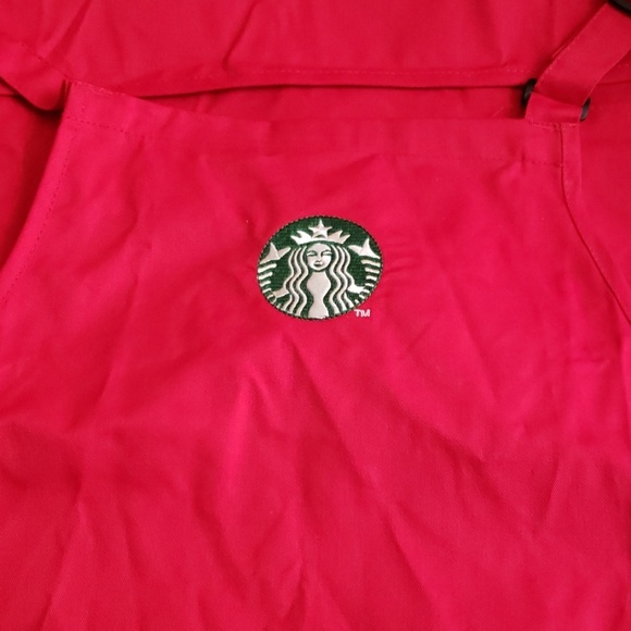 Starbucks | Other | Rare Offical Starbucks Red Apron Rarely Worn | Poshmark